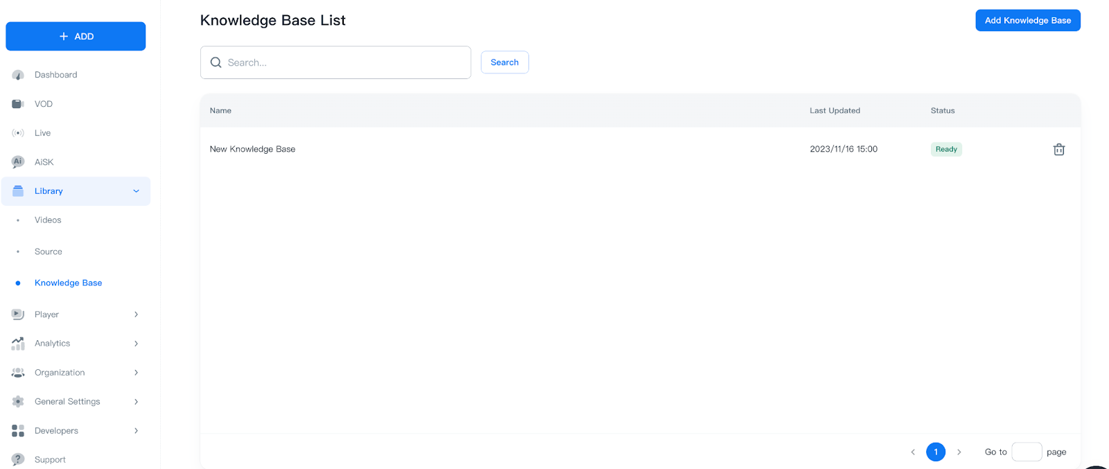 Create Knowledge Base – BlendVision