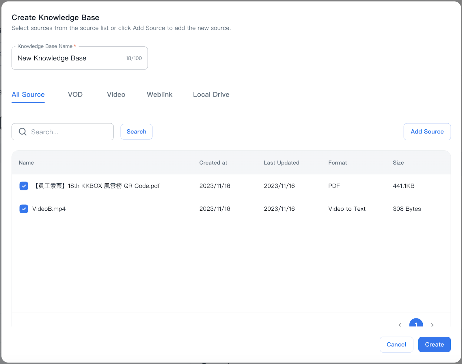 Create Knowledge Base – BlendVision
