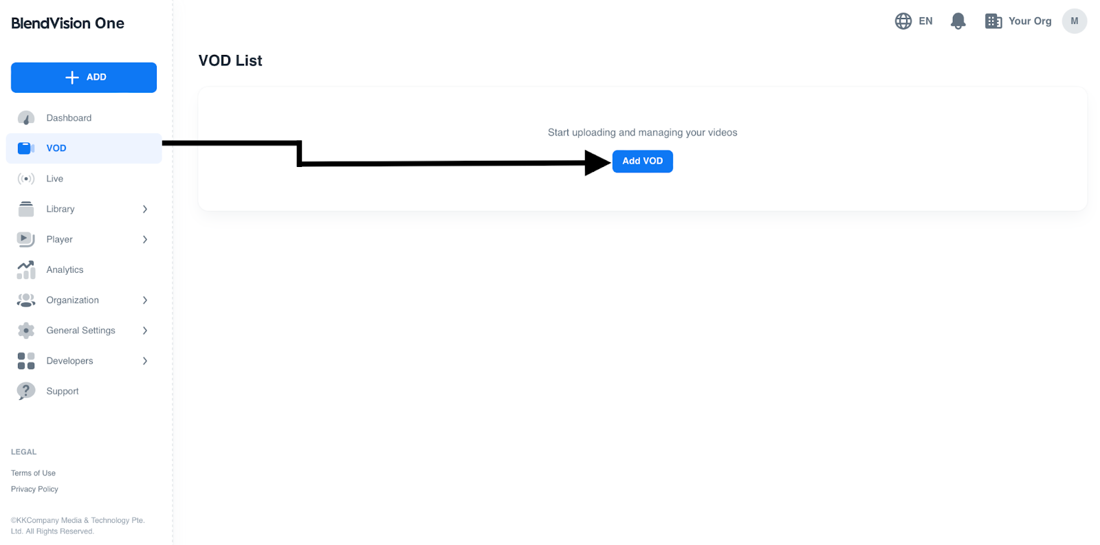 Add a VOD – BlendVision
